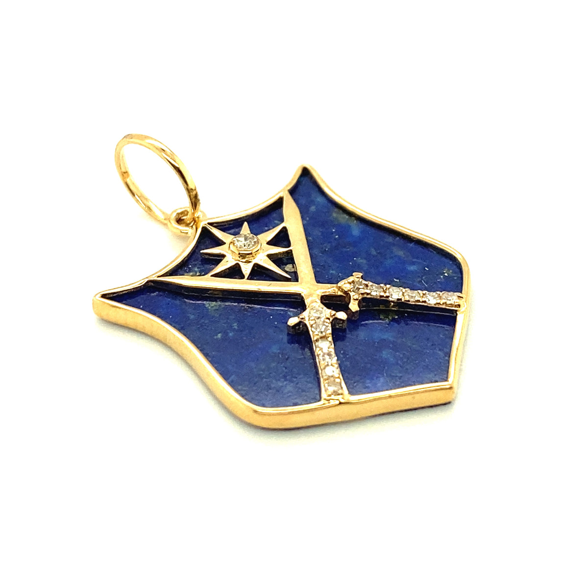 14kg Lapis Shield with Diamond Handled Swords – FFJ LLC